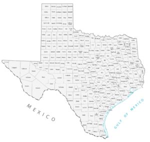 Texas County Map, List of Counties in Texas (TX) - Wheremaps
