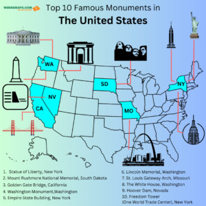 Top 10 Famous Monuments in the United States - A Must-Visit List