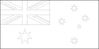 blank australia flag printable